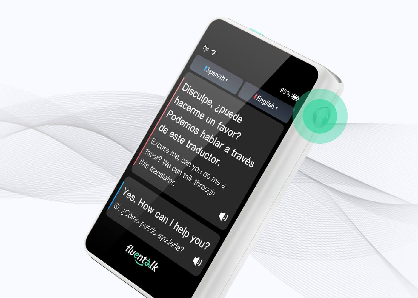 Fluentalk T1 Mini Handheld Translator Device